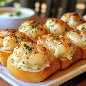 Shrimp & Crab Stuffed Garlic Bread (Easy Pull Apart)