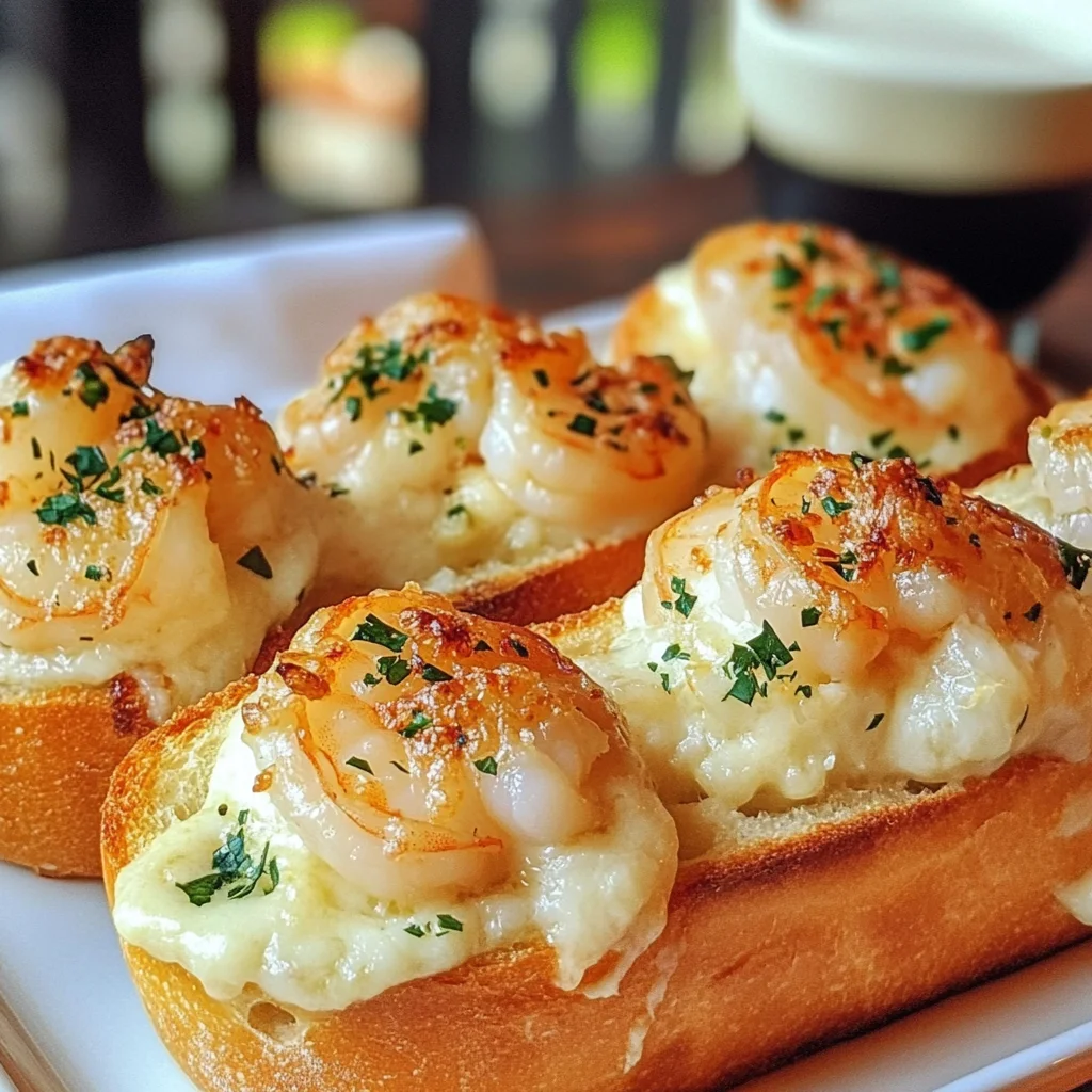 Shrimp & Crab Stuffed Garlic Bread (Easy Pull Apart)