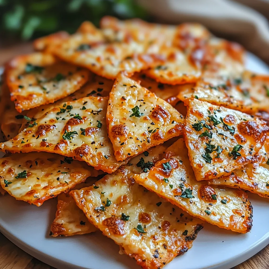 Crispy, Cheesy 2-Ingredient Pizza Chips Recipe (So Easy!)
